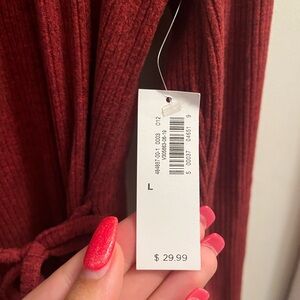 Old Navy | Sweaters | Old Navy Red Wrap Sweater | Poshmark